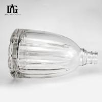 China 500ml 700ml Custom Super Flint Glass Bottles for Liquor Whisky Vodka Brandy Unique Design for sale