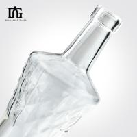 China Collar Material Glass Bottle of Tower-Shaped Tall Super Bottle with Cork Screw Cap for sale