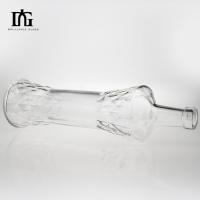 China Collar Material Glass Bottle of Tower-Shaped Tall Super Bottle with Cork Screw Cap for sale