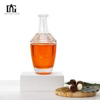 China 750ml empty glass liquor bottle with cork sealing type and Acceptable Customer's Logo for sale