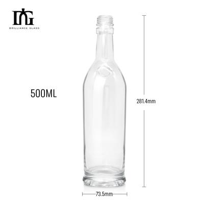 China Matte Black Glass Bottles for Spirits 500ml Capacity and Acceptable Customized Logo for sale