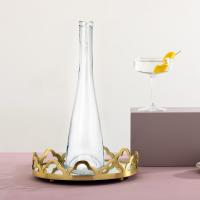 China 500ml Transparent Glass Bottle with Fine White Material and Silk Mouth Glass Material for sale