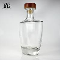 China 100ml 200ml 500ml 1L Glass Spirit Bottles for Liquors and Beverages Empty Vodka Bottle for sale