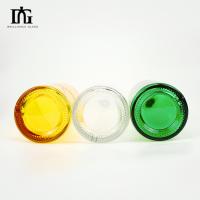 China Round Clear/Frost Thick Bottom Wine Glass Bottle with Cork Collar Material Glass Vodka for sale