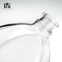 China 700ml Extra Flint Glass Bottle With Wooden Stopper For Gin Vodka Rum Liquor Spirits for sale