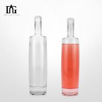 China Base Material Glass Custom Round Glass Bottles 500ml 750ml for Wine Liquor Beverage Water for sale