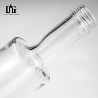 China Base Material Glass Custom Round Glass Bottles 500ml 750ml for Wine Liquor Beverage Water for sale