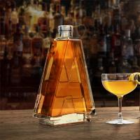 China 500ml Clear A-Shaped Glass Bottle Acceptable Customer's Logo Nordic Wine Bottle with Cork for sale