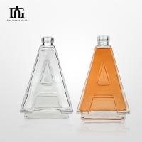 China 500ml Clear A-Shaped Glass Bottle Acceptable Customer's Logo Nordic Wine Bottle with Cork for sale