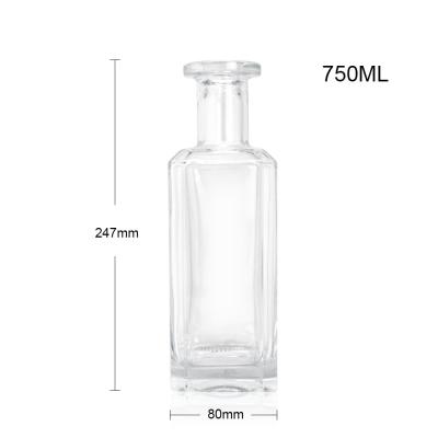 China Customize Your 's Identity with Our 500ml 700ml Glass Brandy Juice Wine Spirit Bottle for sale