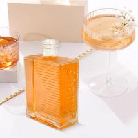 China 500ml Modern Decal Crafts Gin Bottle Glass for Liquors and Beverage OEM/ODM Acceptable for sale