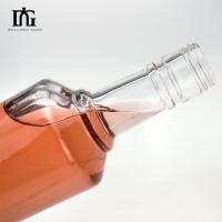 China 375ml 750ml Customized Glass Juniper Bottles for Gin Vodka Made of Clear Amber Glass for sale