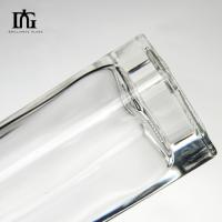 China Body Material Glass 500ml Empty Square Glass Bottles for Liquor Wine/Vodka/Whisky/Rum for sale