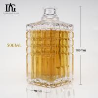 China Glass Tea Bottle 500ml Base Material Glass for Vodka Tequila Rum Liquor Spirit Whisky for sale