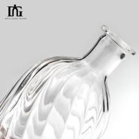 China 250ml/500ml/700ml/750ml Capacity Engraving Surface Handling Glass Bottle for Whisky Vodka for sale