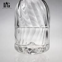 China 250ml/500ml/700ml/750ml Capacity Engraving Surface Handling Glass Bottle for Whisky Vodka for sale