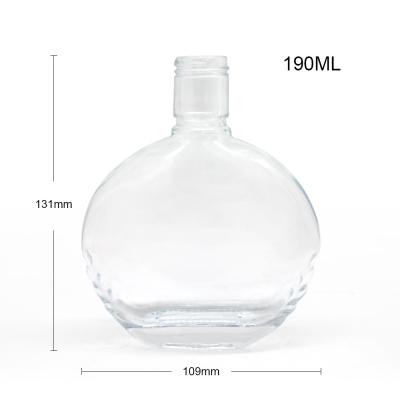 China Custom Frosted Printing Glass Bottle for Super Flint Gin Vodka Rum Whisky Brandy 750ml for sale
