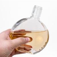 China Custom Frosted Printing Glass Bottle for Super Flint Gin Vodka Rum Whisky Brandy 750ml for sale
