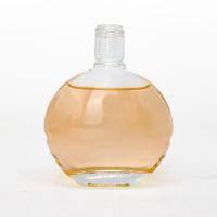 China Custom Frosted Printing Glass Bottle for Super Flint Gin Vodka Rum Whisky Brandy 750ml for sale