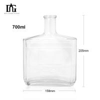 China Glass Liquor Bottle 700ml 750ml Nordic Gin Whiskey 500ml Vodka Spirit Bottle for Wine for sale