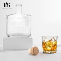 China Glass Liquor Bottle 700ml 750ml Nordic Gin Whiskey 500ml Vodka Spirit Bottle for Wine for sale