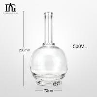 China OEM Empty Clear Round Botellas De Vidrio 750ml PARA Licor 700ml Glass Bottle for Liquor for sale
