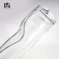 China Acceptable Customer's Logo Glass Bottle for Liquor Vodka Tequila Gin Sealed Cork Lid for sale