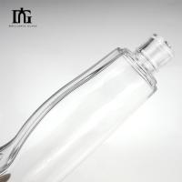China Acceptable Customer's Logo Glass Bottle for Liquor Vodka Tequila Gin Sealed Cork Lid for sale