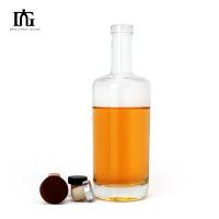China Screen Printing and Hot Stamping on 300ml Glass Bottle with Engraving Cork Stopper for sale