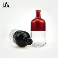 China Engraved 750ml Glass Wine Bottle for Custom Champagne and Red Wine Manufacturers for sale
