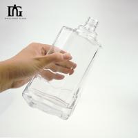 China 250ml/500ml/700ml/750ml Square Whisky Liquor Bottle With Cork Heavy Glass Thickness Bottom for sale