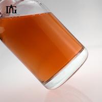 China 375ml 500ml 750ml Round Shape Clear Glass Wine Bottle for Beverage OEM/ODM Acceptable for sale