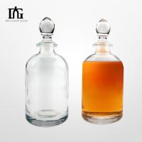 China 375ml 500ml 750ml Round Shape Clear Glass Wine Bottle for Beverage OEM/ODM Acceptable for sale