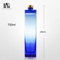 China 375ml Body Material Glass Empty Liquor Wine Gin Whisky Vodka Alcohol Tequila Glass Bottle with Cork Lid for sale
