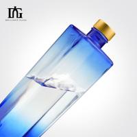China 375ml Body Material Glass Empty Liquor Wine Gin Whisky Vodka Alcohol Tequila Glass Bottle with Cork Lid for sale