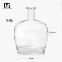 China 250ml/500ml/700ml/750ml Capacity Glass Liquor Spirit Bottles with Customized Printing for sale