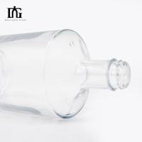 China 700ml Custom Glass Bottle for Whiskey Bourbon Gin Liquor Base Material Glass for sale