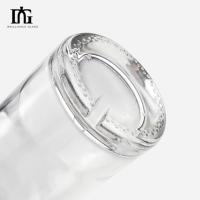 China 750ml Glass Gin Black Empty Glass Bottle Silver Whiskey Bottle for Carbonated Drinks for sale