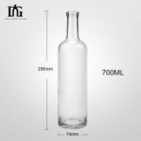 China OEM/ODM Acceptable 700ml Glass Spirits Liquor Bottles Clear 500ml 750ml Whisky Bottle for sale