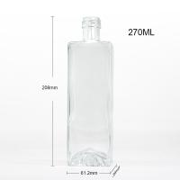 China Cork Screw Both Cap Type 750ml Glass Bottle for Flint Gin Vodka Rum Whisky and Brandy for sale