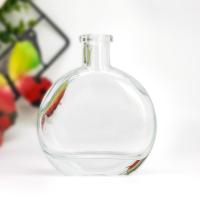China Engraved 500ml Glass Bottle for End Rum Gin and Brandy Spirits in Unique Shape for sale