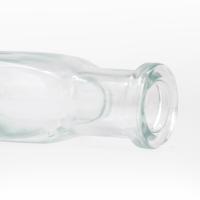 China Engraved 500ml Glass Bottle for End Rum Gin and Brandy Spirits in Unique Shape for sale