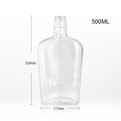 China 750ml/1000ml Glass Bottle for Spirits Whisky Rum Gin Tequila Brandy Engraved Cork Stopper for sale