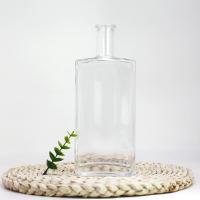 China Carbonated Drinks Glass Bottle with Cork Stopper 750ml 500ml Whisky Rum Gin Tequila Brandy Spirits for sale