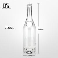 China 375ML 500ML 700ML 750ML Glass Bottle for Rum Whiskey Liquor Gin Wine Spirit Vodka for sale