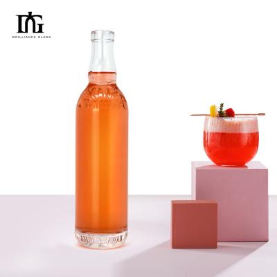 China Customized 200ml 500ml 700ml 750ml 1000ml Liquor Glass Vodka Spirit Bottle for OEM/ODM for sale