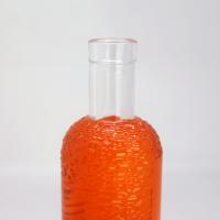 China Acid Etch Surface Handling Glass Bottle for Beverages 750ml Capacity and Transparent for sale