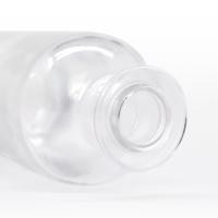China Classic Shape Flint Brandy Spirits Empty White Liquor Glass Bottle 500ml 700ml Super for sale