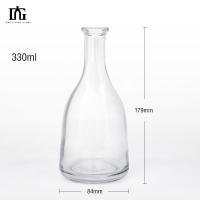 China Screen Printing Hot Stamping Painting Glass Bottle for Spirits Bulk Wine Alcohol for sale