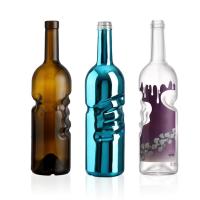 China Corked Sparkling Wine Glass Bottles 500ml 750ml for Liquors Beverage Sealing Type CORK for sale